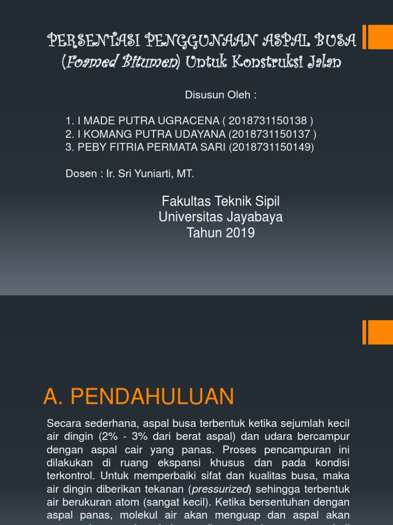 Aspal Busa | PDF