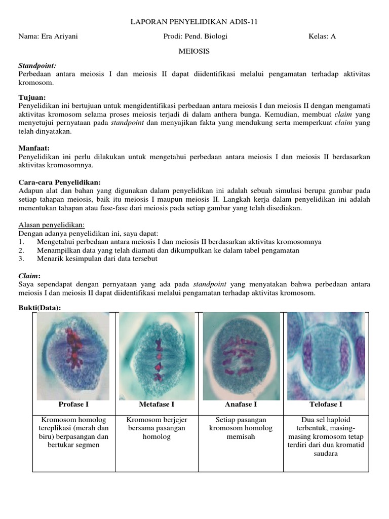 Meiosis Biodas | PDF