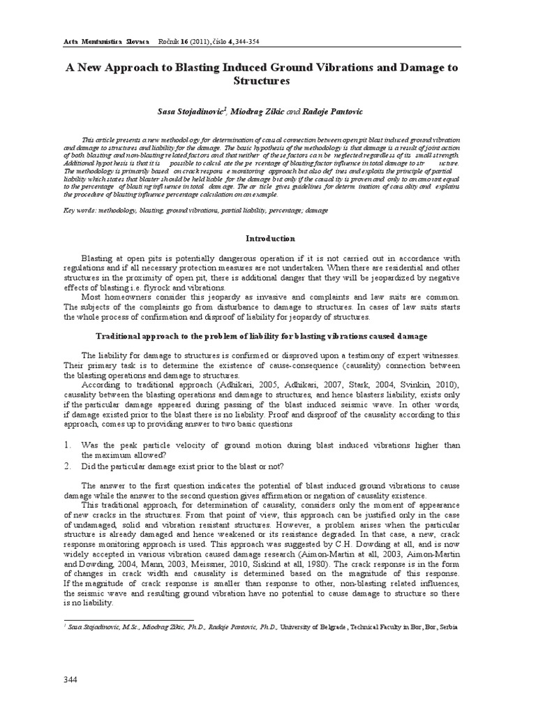 Acta Montanistica Slovaca | PDF | Causality | Stress (Mechanics)