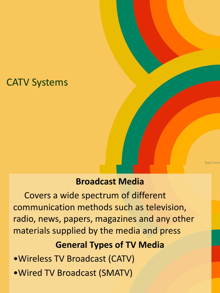 An In-Depth Look at Cable Television (CATV) Systems: History ...