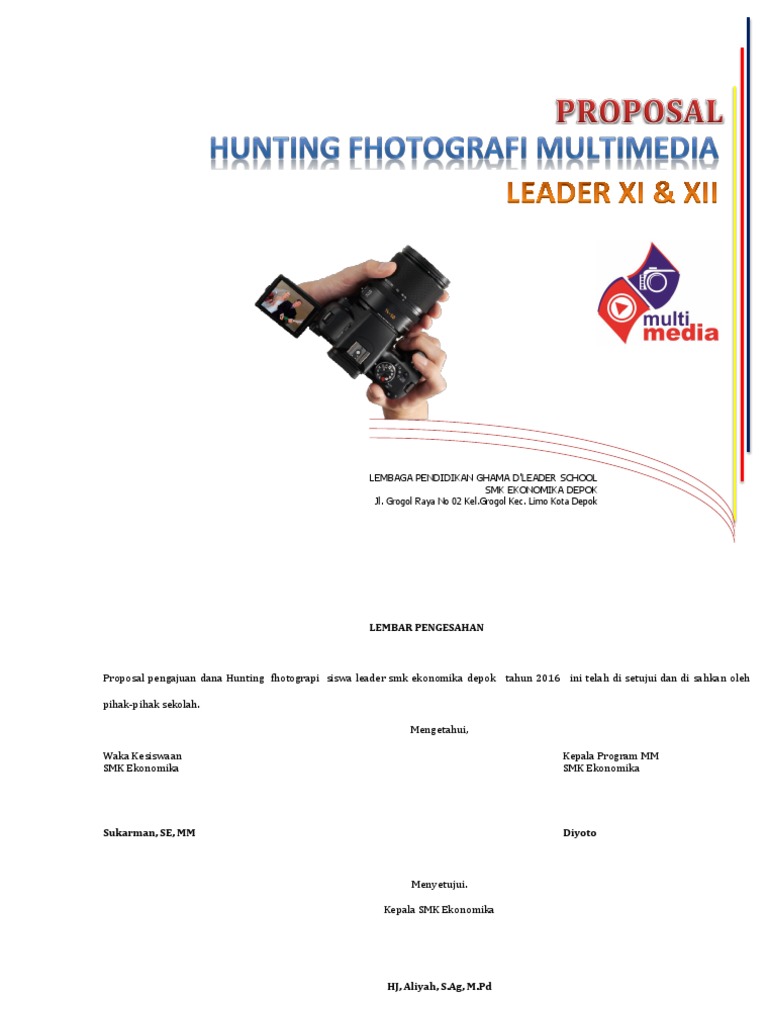Proposal Hunting Fotografi SMK Ekonomika | PDF | Ilmu Sosial | Seni