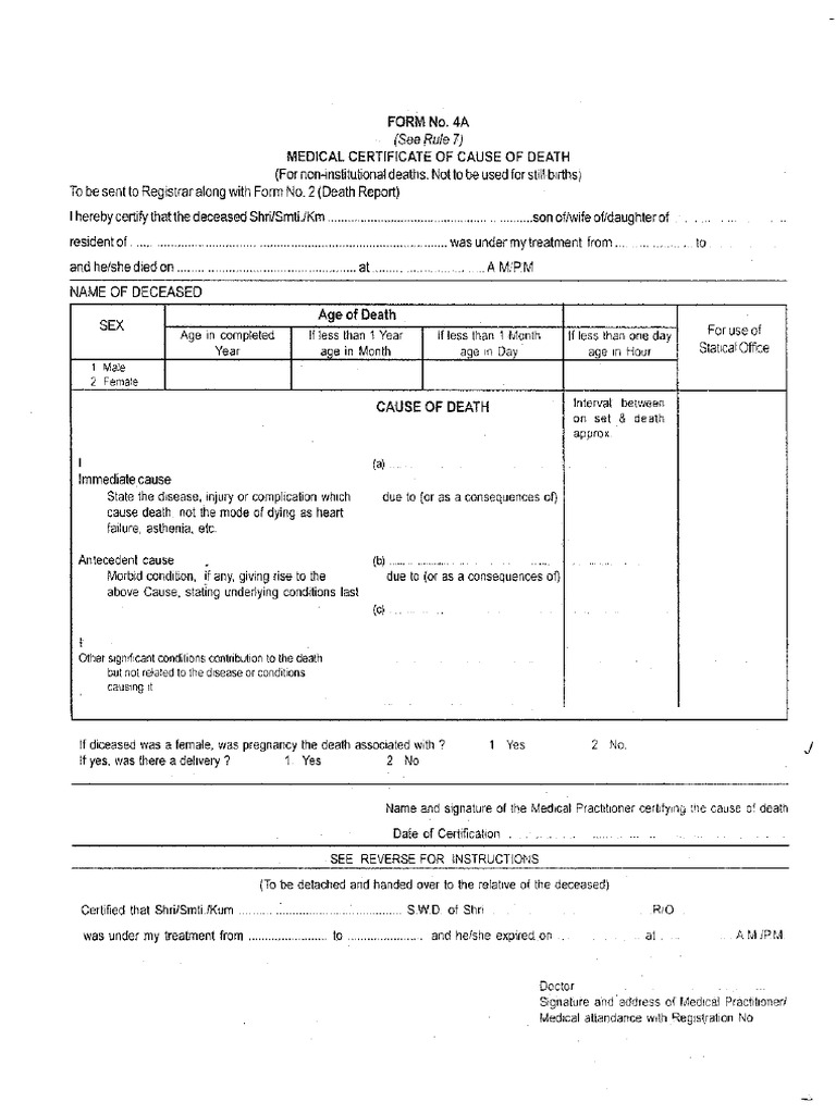 Death Certificate | PDF