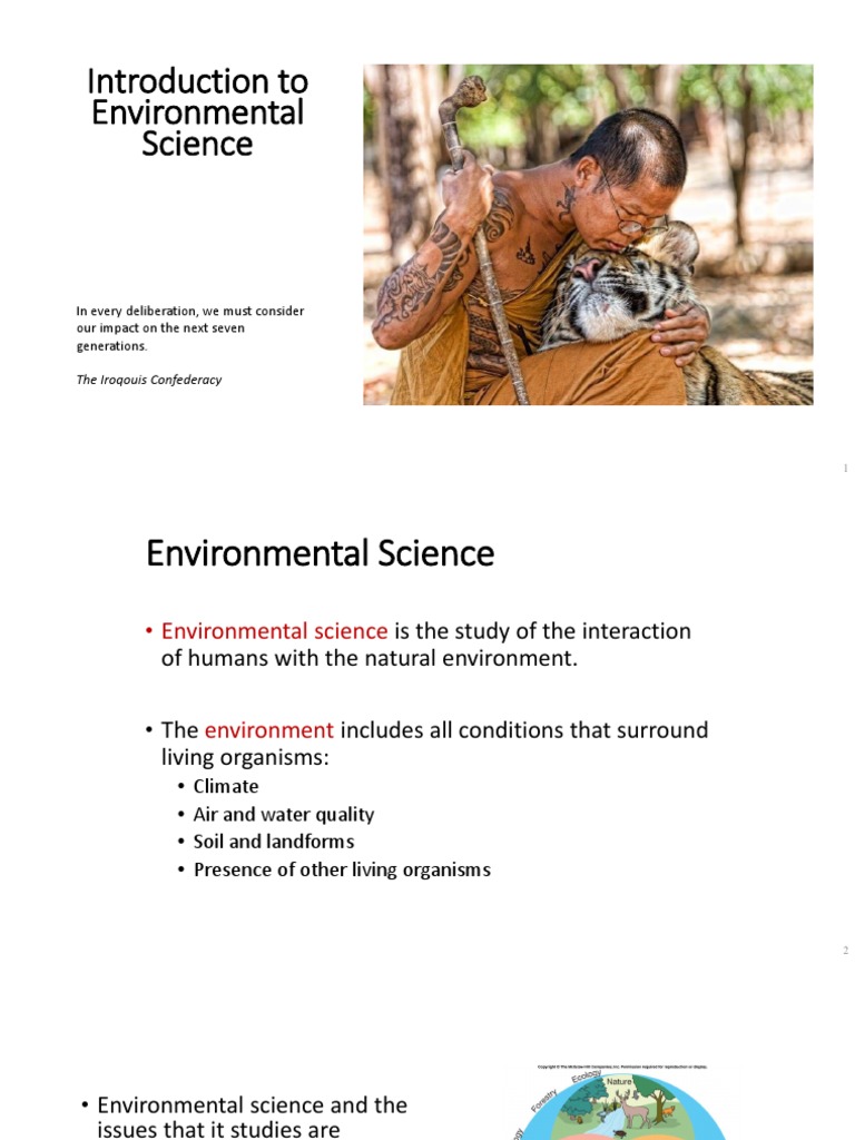 Introduction To Environmental Science | Download Free PDF ...