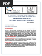 KCC Kuwait Offer Letter | PDF | Employment | Insurance