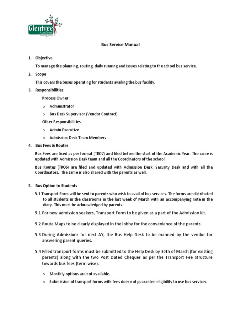 Bus Service Manual | PDF | Bus | School Bus