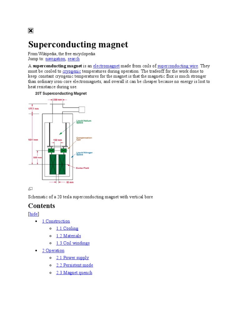 Superconducting Magnet | PDF | Superconductivity | Condensed Matter Physics