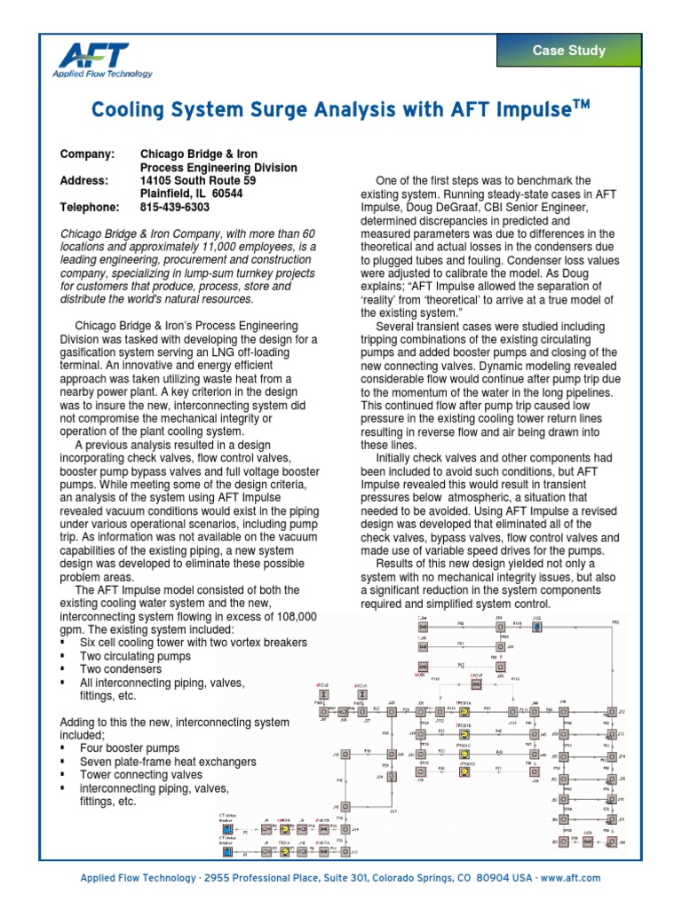 Cooling System Surge Analysis With AFT Impulse | PDF | Pump | Valve