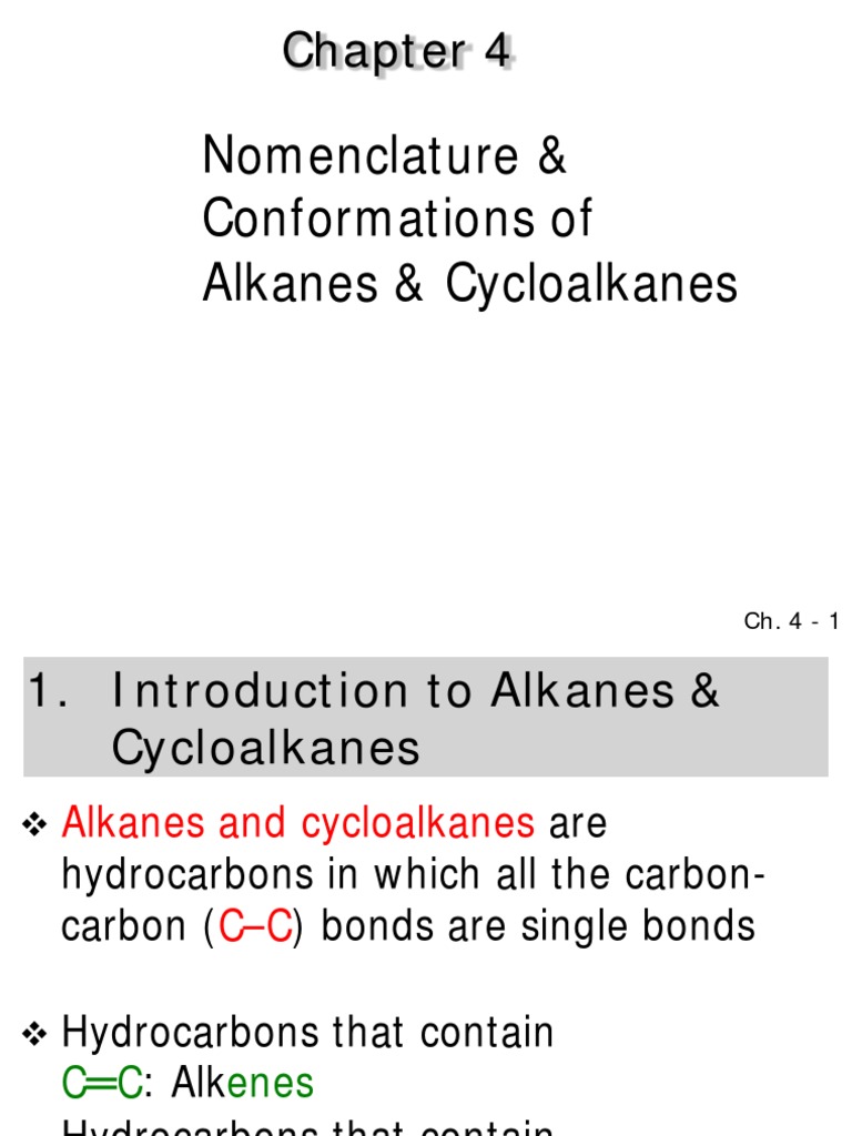 Alkane and Cycloalkane PDF | PDF | Alkane | Hydrocarbons