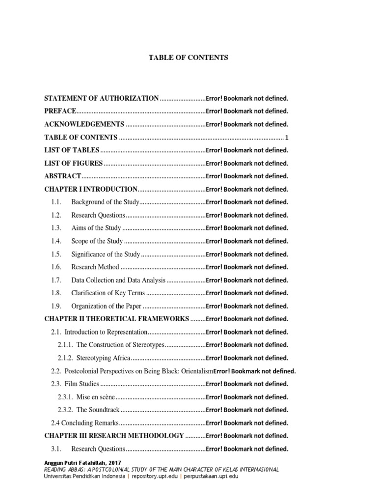 Statement of Authorization Preface Acknowledgements List of Tables List ...