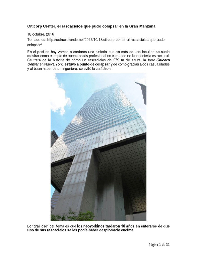 Citicorp Center | PDF | Science | Ingeniería