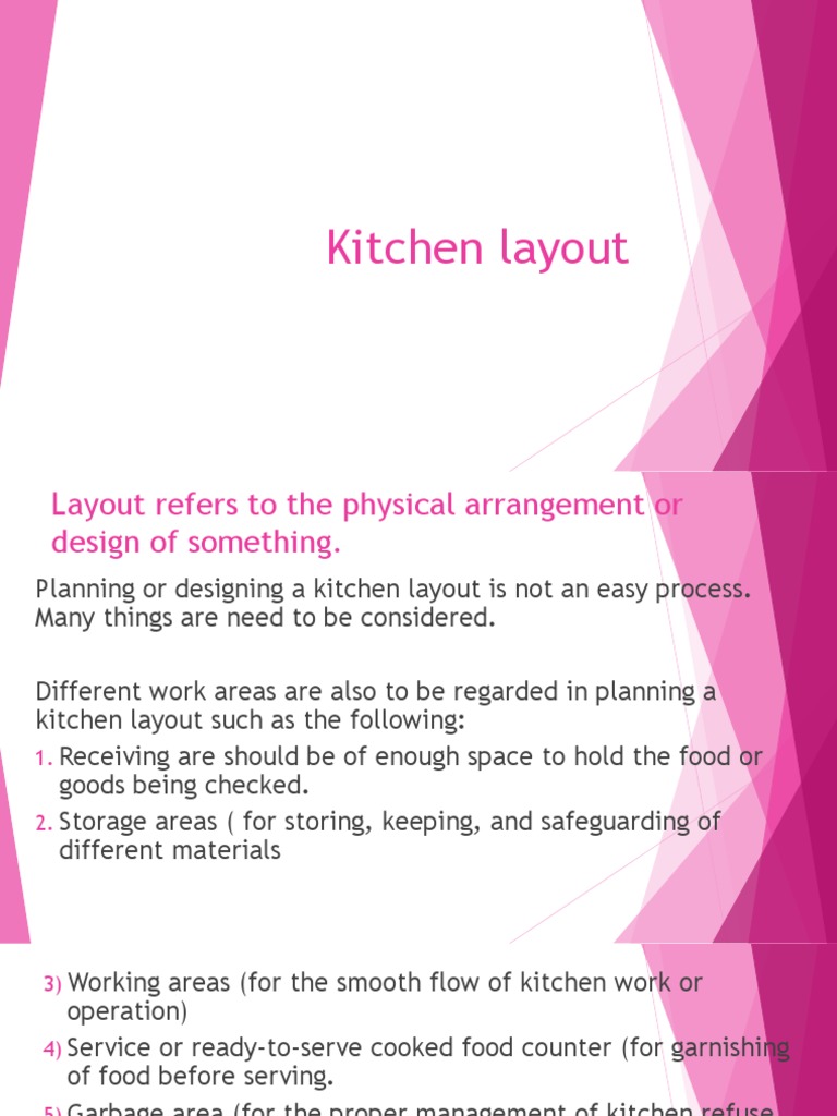 7 TLE - 6 Kitchen Layout | PDF | Kitchen | Area