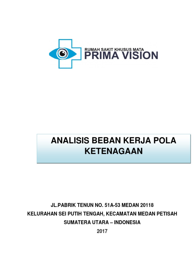 Analisis Beban Kerja Staf Rumah Sakit Khusus Mata Prima Vision | PDF