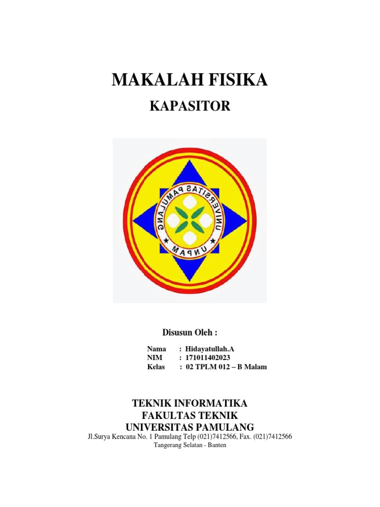 Cover Makalah Fisika | PDF