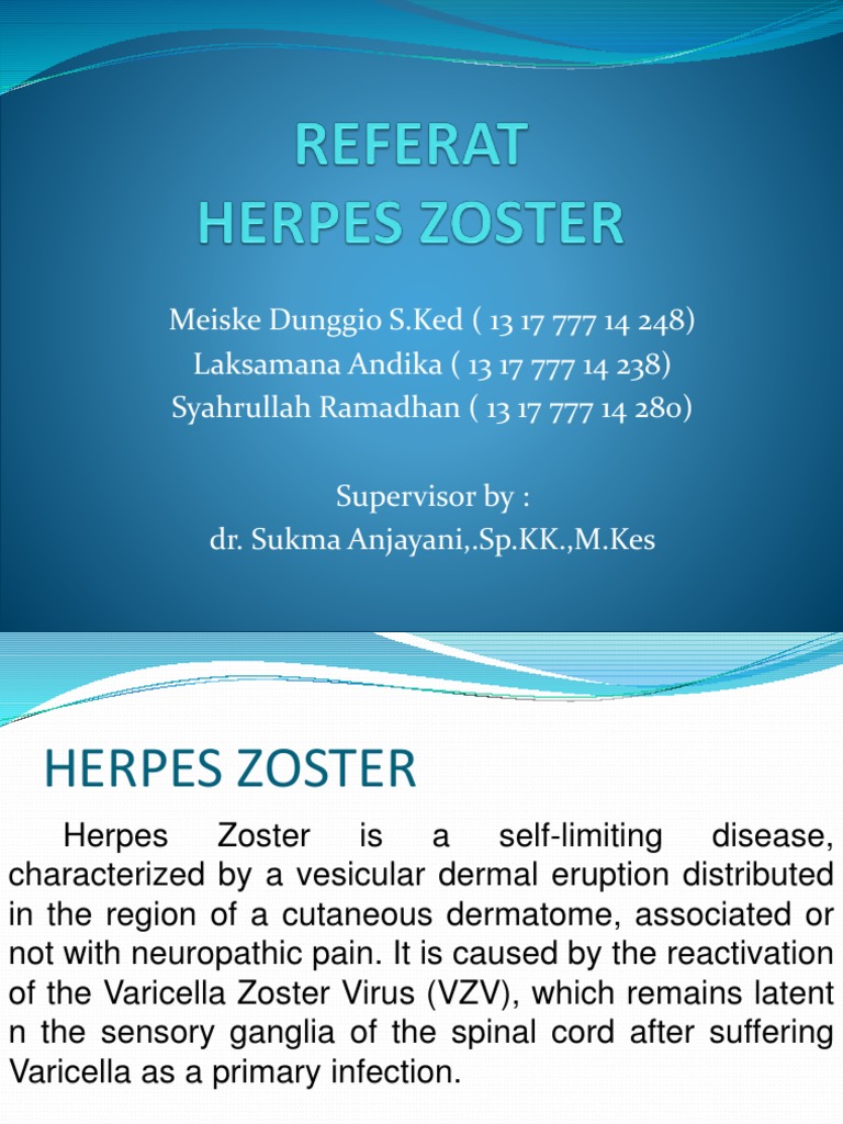 Herpes Zoster | PDF | Herpes Simplex | Immunology