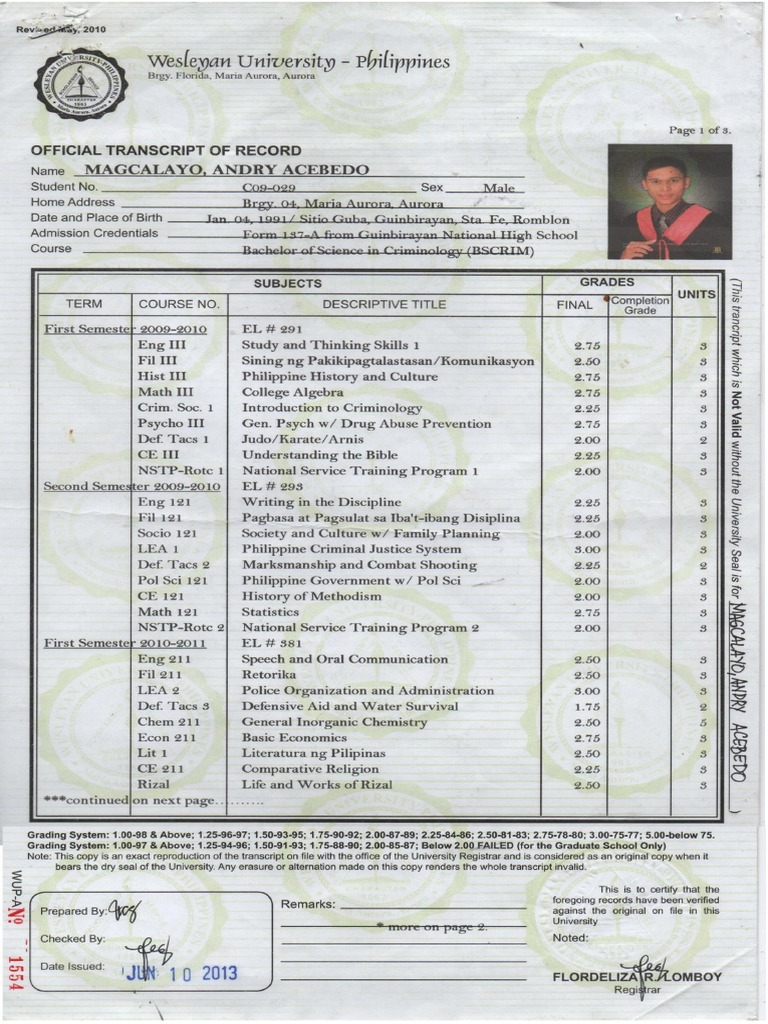 TOR and Diploma PDF | PDF