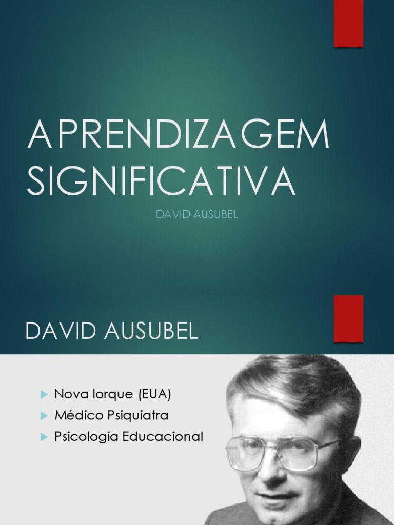 Aprendizagem Significativa de Ausubel | PDF | Aprendizado | Conhecimento