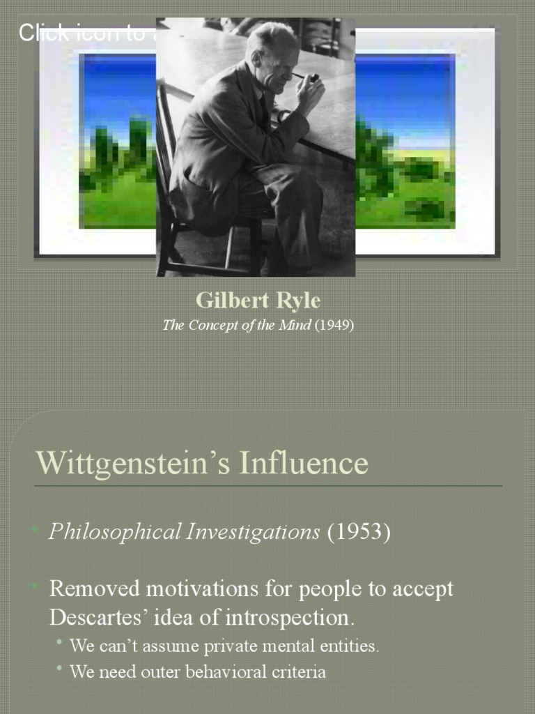Click Icon To Add Picture: Gilbert Ryle | PDF | Philosophical Theories ...