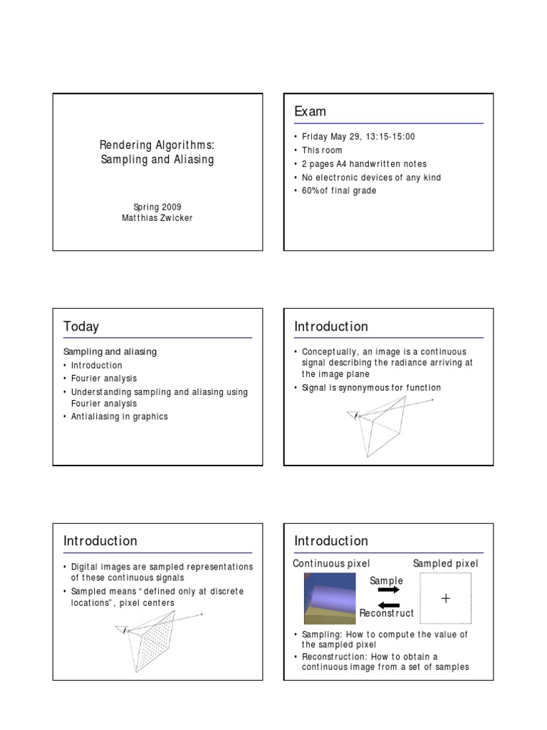 11 Sampling And Aliasing Pdf Sampling Signal Processing Fourier