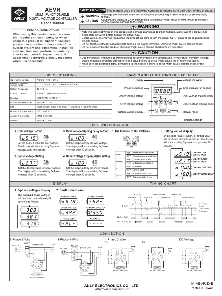 User's Manual: Multi-Functionable Digital Voltage Controller | PDF ...