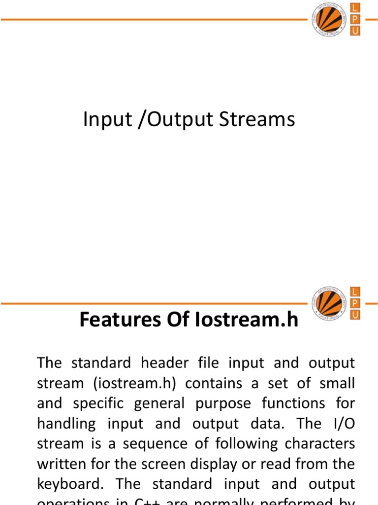 Streams and Manipulators | PDF | Input/Output | Class (Computer ... Streams and Manipulators | PDF | Input/Output | Class (Computer ...