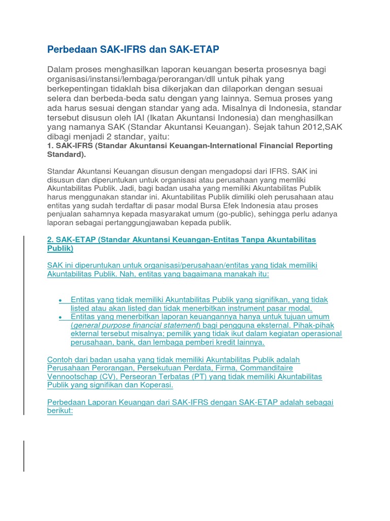 Sak Dan Etap | PDF | Pengelolaan Keuangan & Uang