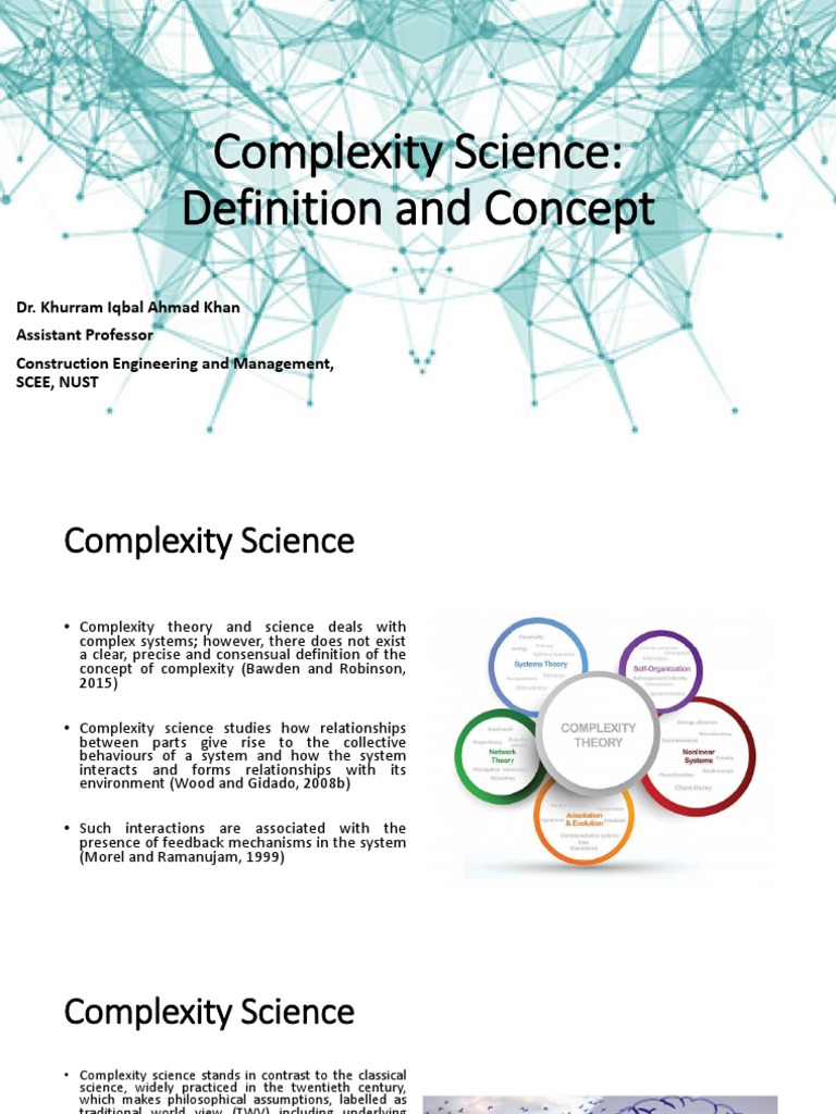Complexity Science: Definition and Concept | PDF | Complexity | System