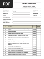 Air Compressor Preventive Maintenance Checklist | PDF | Energy ...