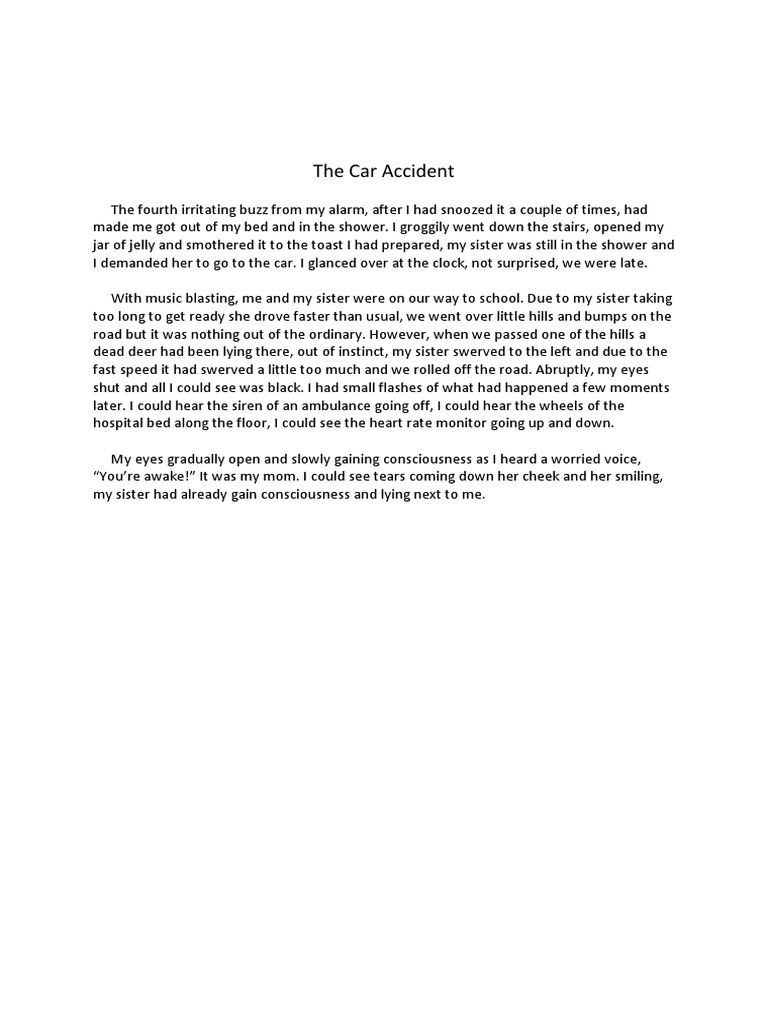 Essay On Car Accident | PDF
