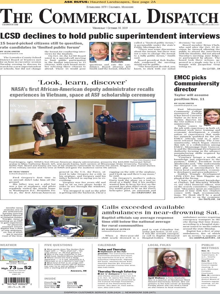 Commercial Dispatch Eedition 10-30-19 | PDF | United States Postal Service