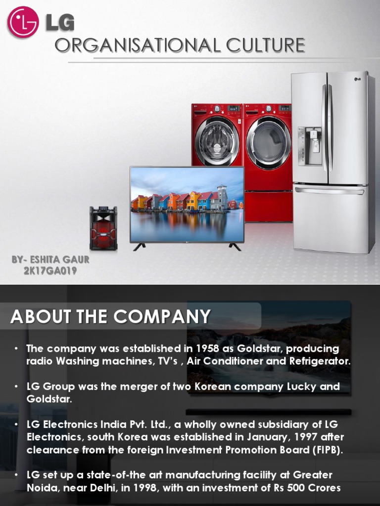 LG Electronics India: Culture Analysis | PDF | Organizational Culture ...