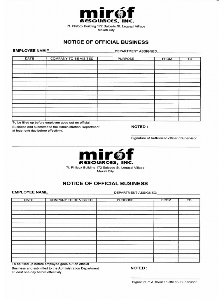 Mirof Ob Form | PDF