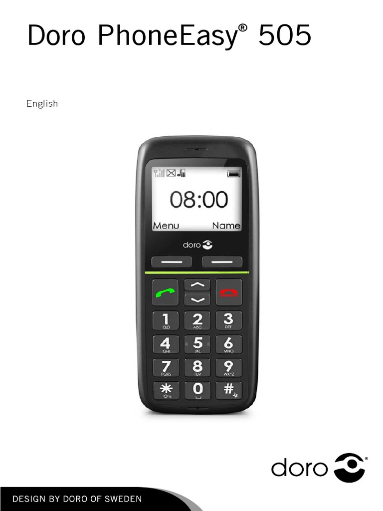 Doro PhoneEasy 505 | PDF | Personal Identification Number | Telephone Call