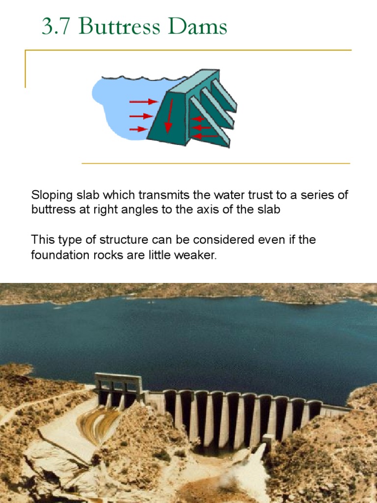 Buttress Dams and Spillway Types | PDF | Spillway | Dam