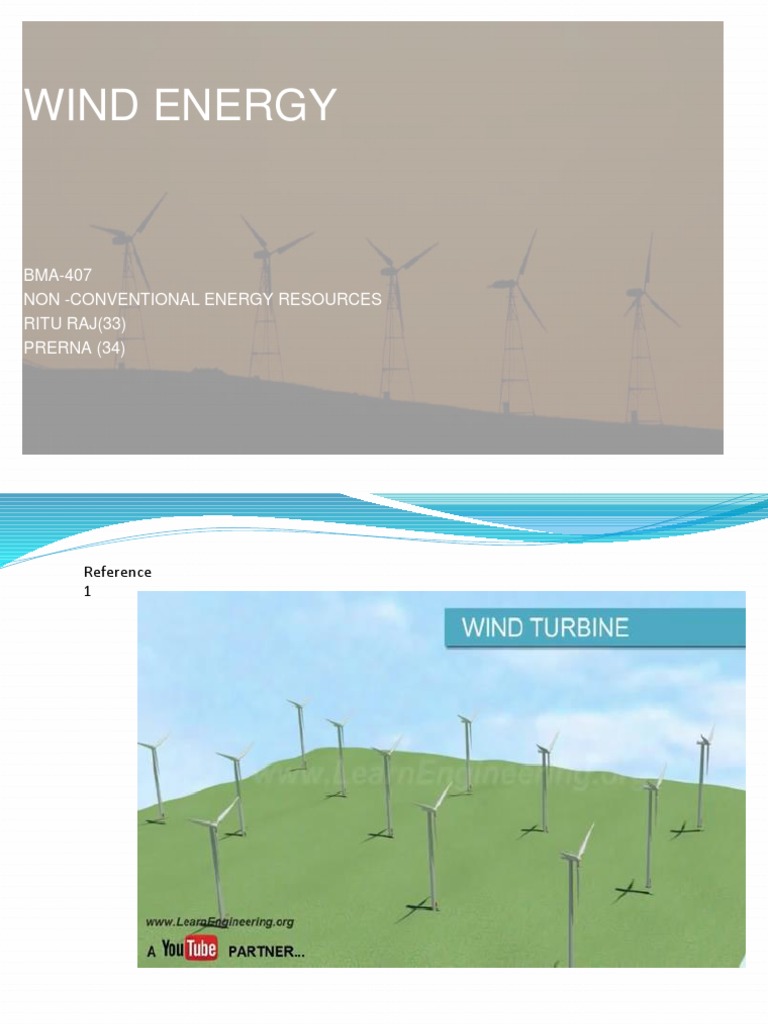 Wind Energy ppt | Wind Power | Wind Turbine