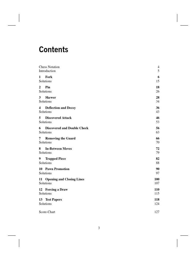 Chess Tactics Workbook for Kids | PDF | Chess Theory | Games Of Mental ...