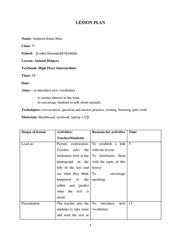 7 Animal Helpers | PDF | Reading Comprehension | Teaching