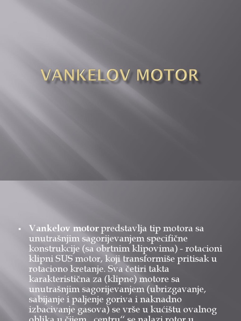 Vankelov Motor | PDF