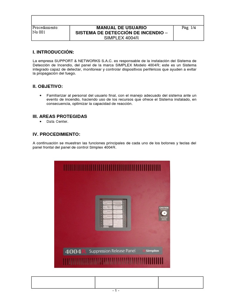 Manual Usuario Simplex 4004R | PDF | Relé | Diodo emisor de luz