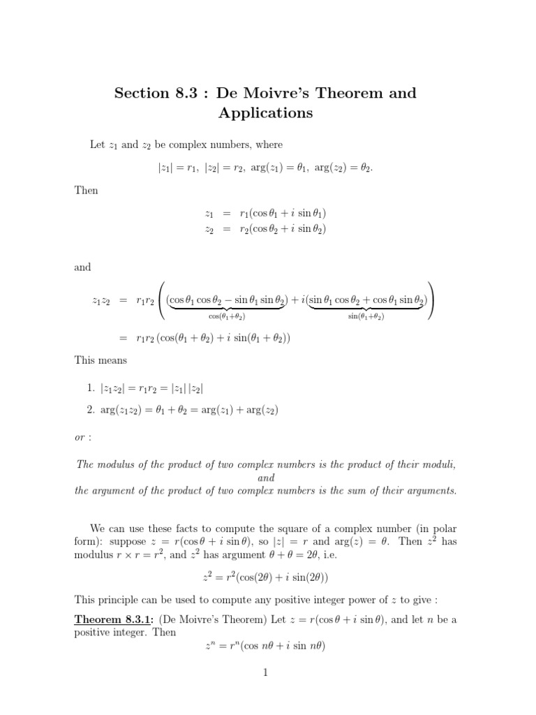Complex Numbers | Trigonometric Functions | Sine