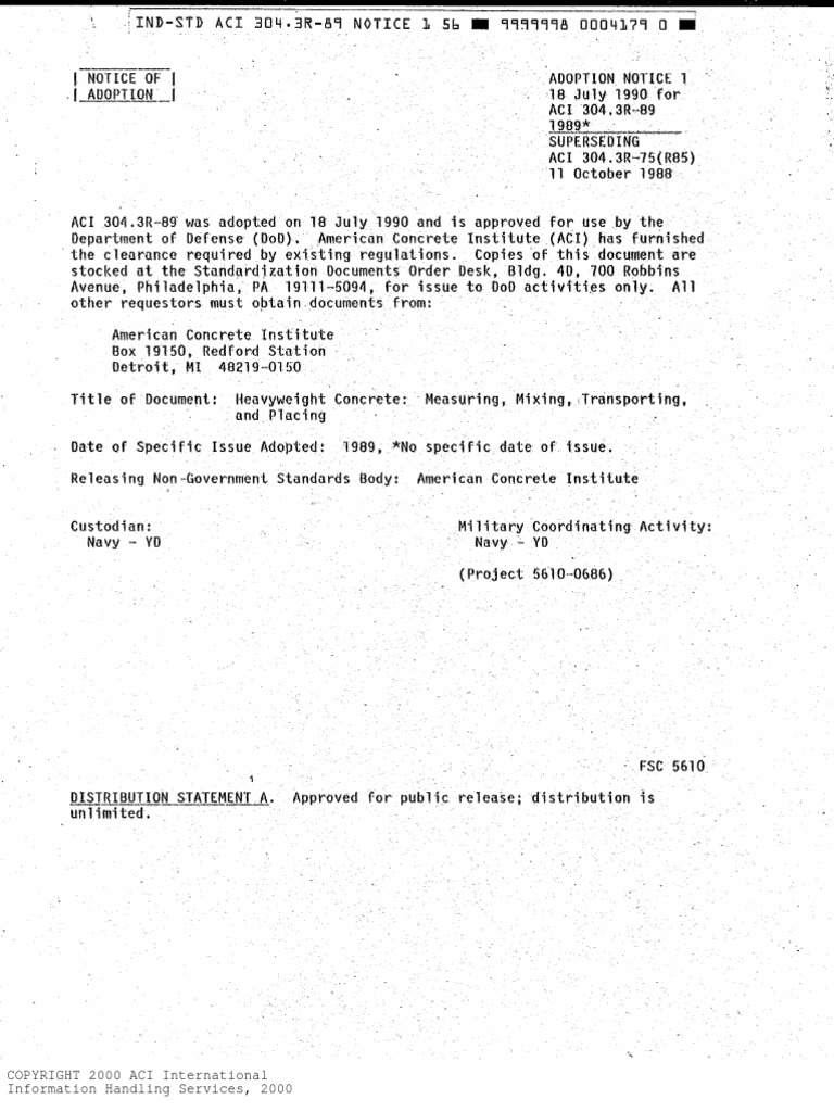 Aci 304.3R 96 PDF | PDF