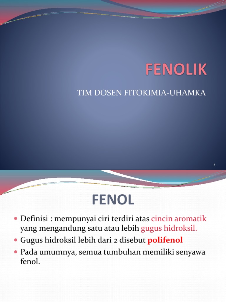 Definisi dan Sifat Senyawa Fenol | PDF