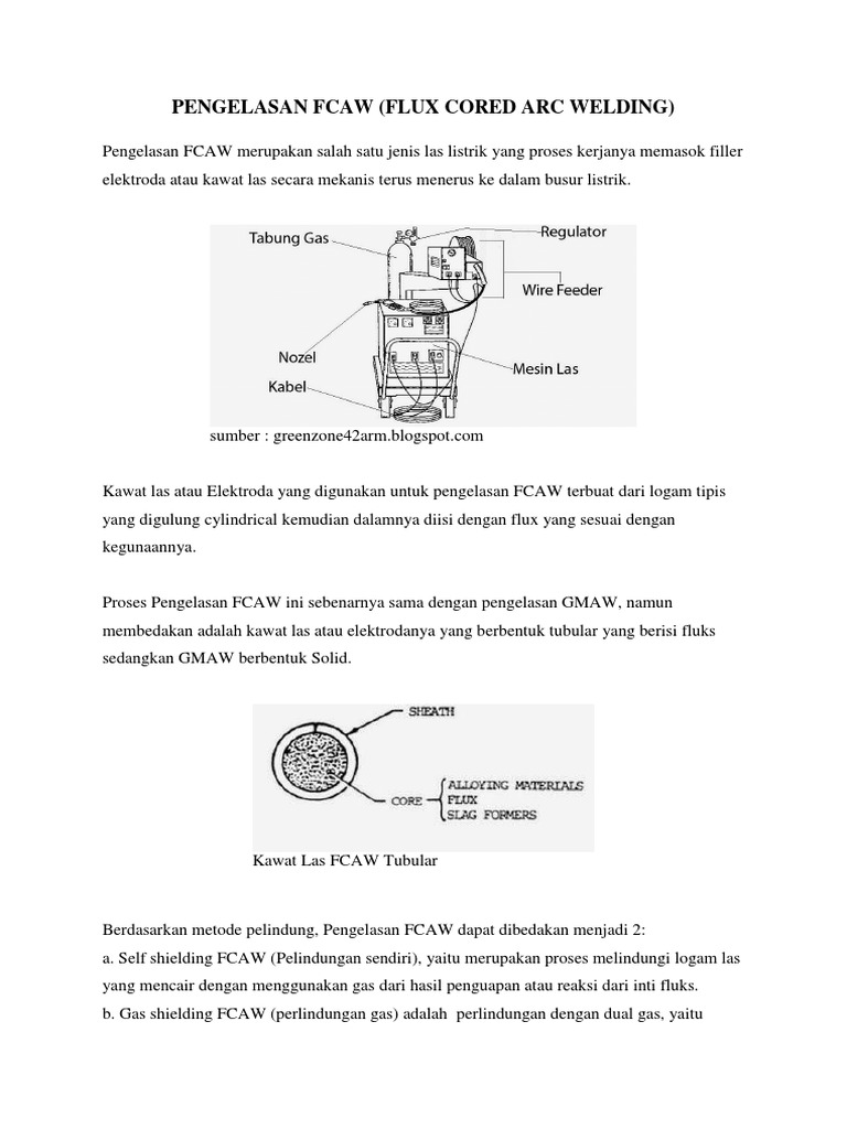 Pengelasan Fcaw | PDF