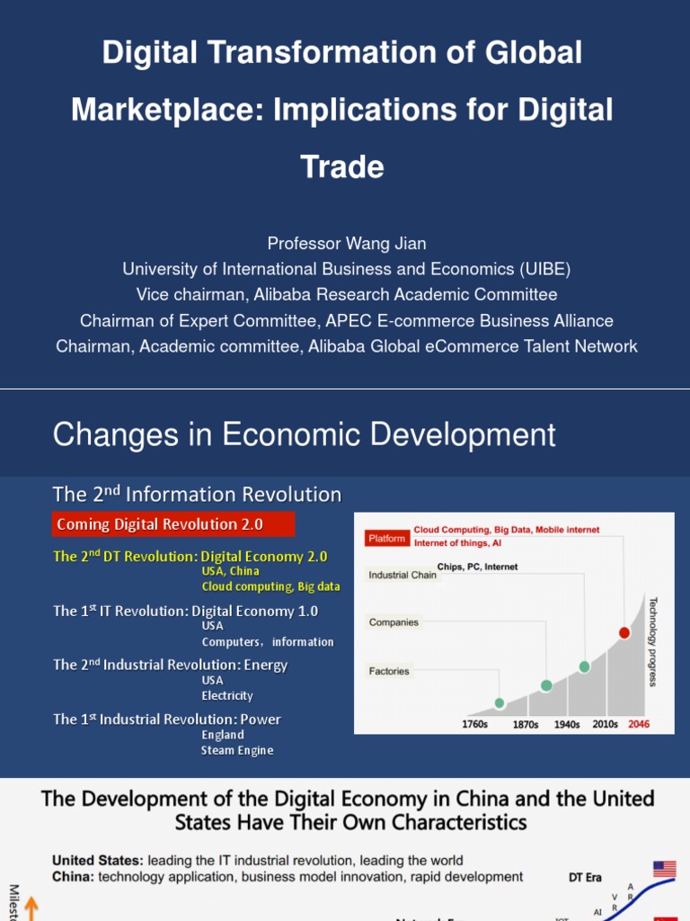 Digital Transformation of Global Marketplace: Implications For Digital ...