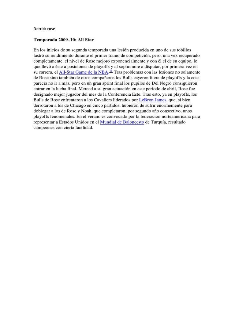Derrick Rose | PDF