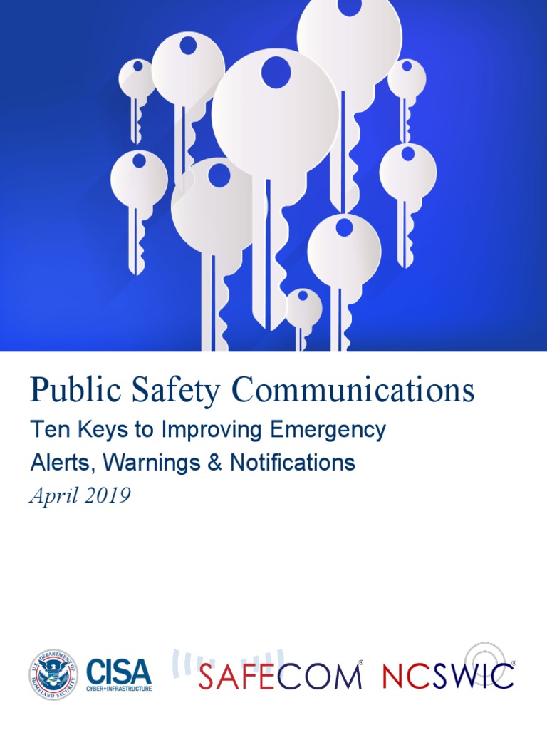 Public Safety Communications: Ten Keys to Improving Emergency Alerts ...