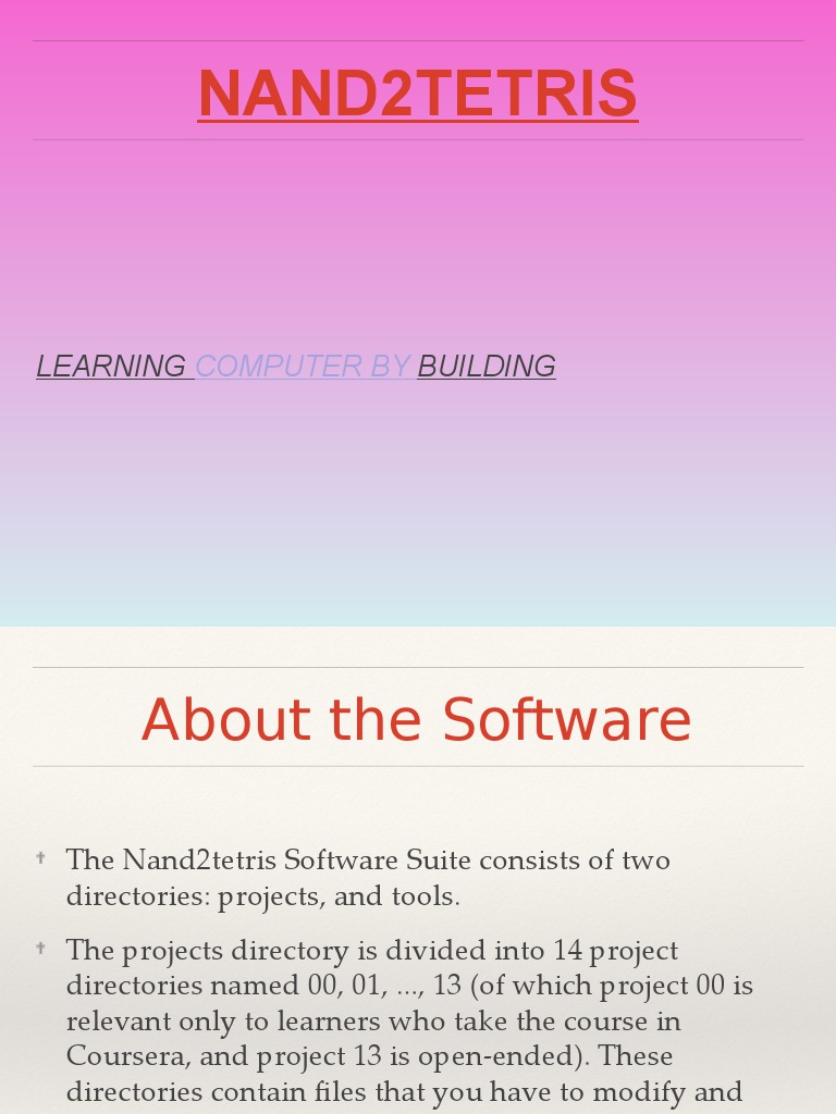 NAND 2 Tetris | PDF | Computer Data Storage | Computer Architecture