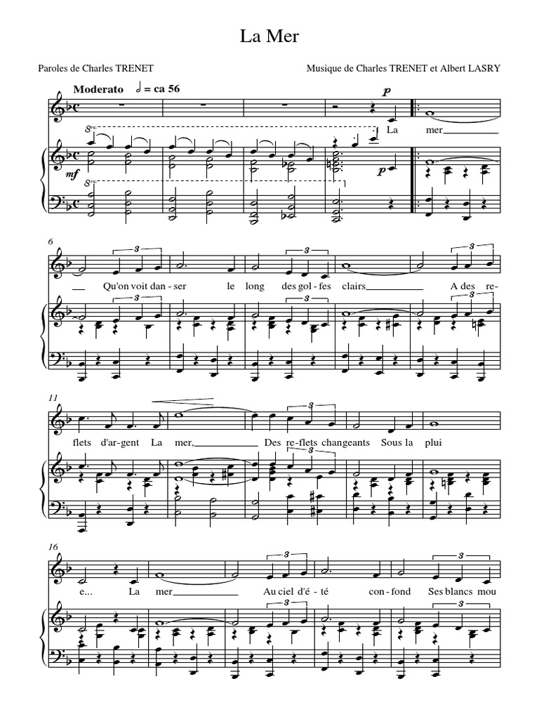 04-Trenet La Mer | PDF
