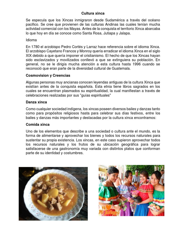 Cultura Xinca | PDF | Civilización maya | Guatemala