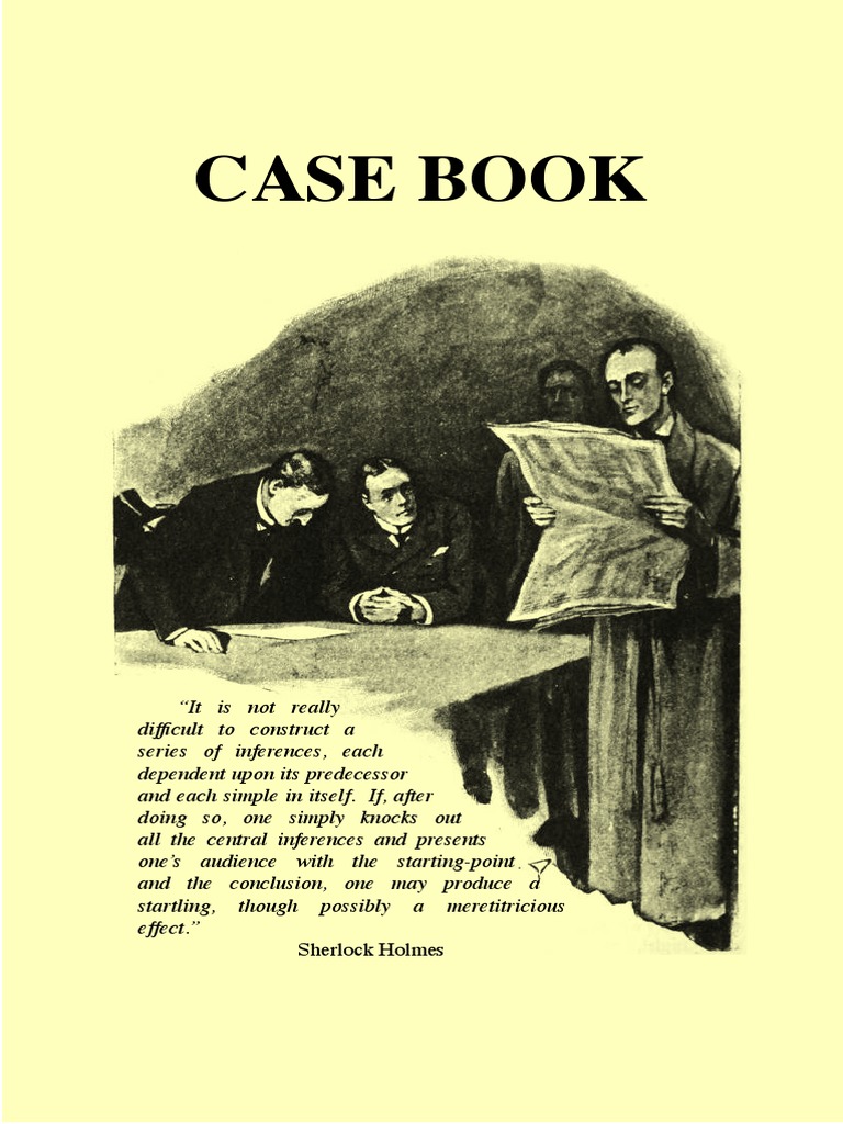 Case Book: Sherlock Holmes | PDF