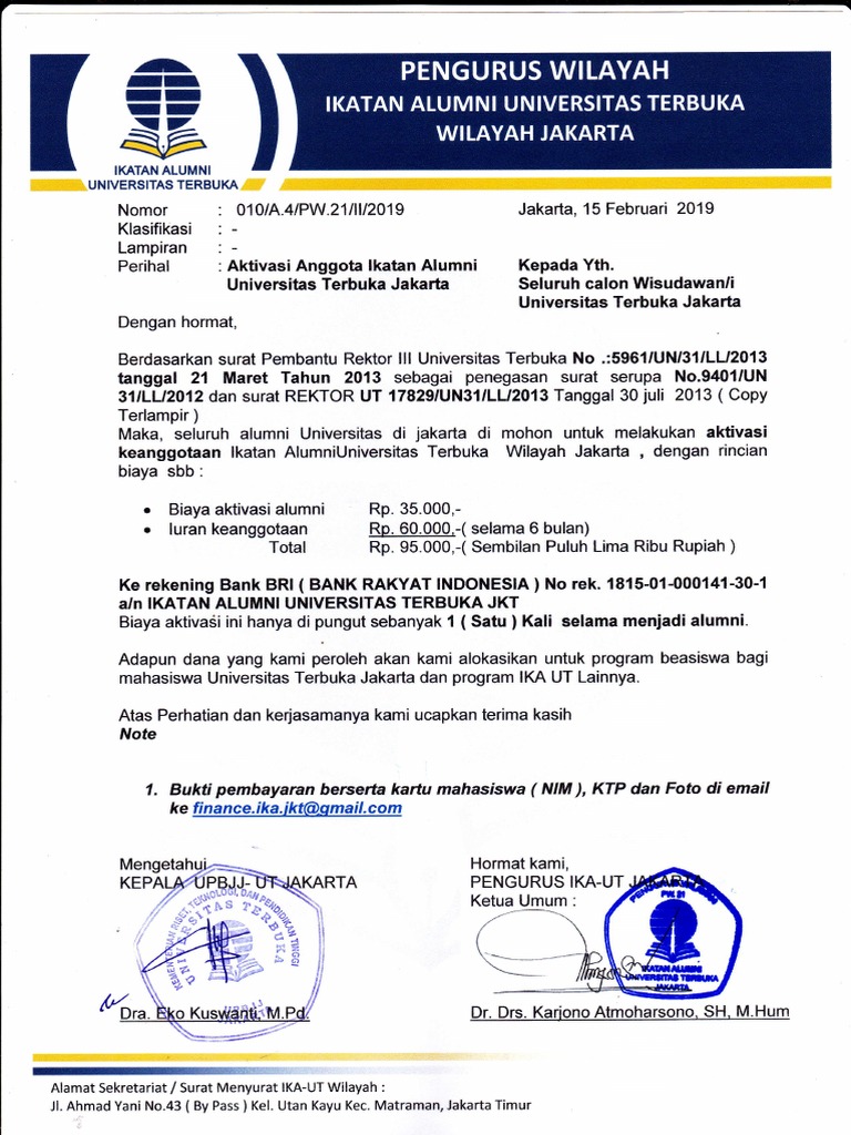 Surat Aktivasi | PDF